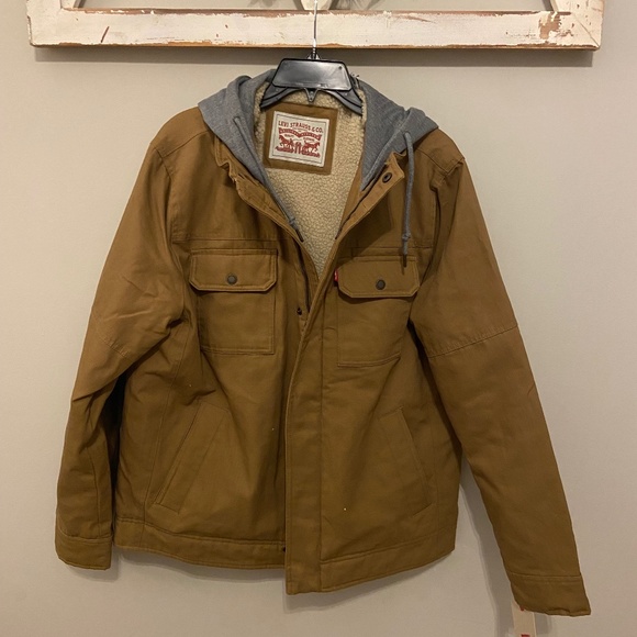 Levi's | Jackets & Coats | Levis Military Mens Sherpa Lined Midweight ...